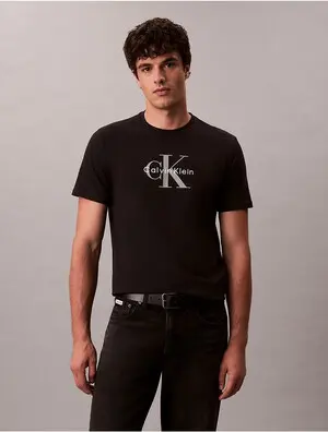 Calvin Klein Monologo Tee - Black