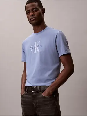 Calvin Klein Monologo Tee - Dusty Sailor Blue