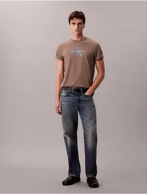 Calvin Klein Monologo Tee - Taupe Tone