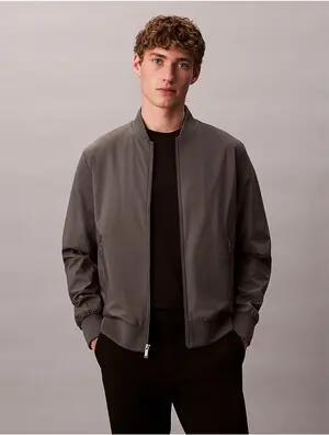 Calvin Klein Matte Bomber Jacket - Dark Grey