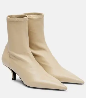 TOTEME Leather Ankle Boots