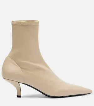 TOTEME Leather Ankle Boots
