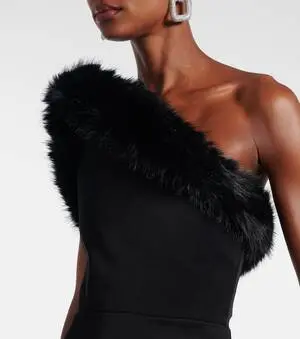 David Koma One-shoulder Bustier Gown