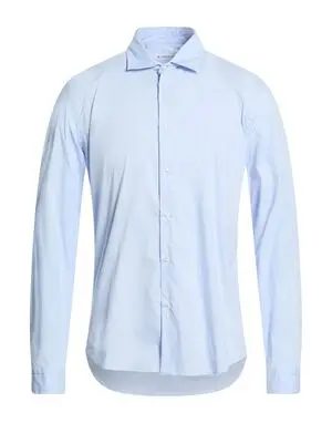 MANUEL RITZ Shirt Sky Size Cotton, Elastane - Blue