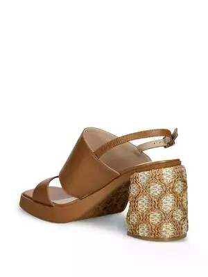 Liu Jo 85mm Perforated-logo Sandals