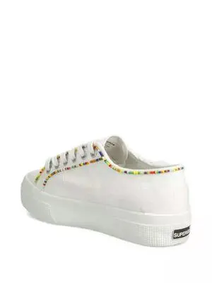 Superga 2740 Multicolour Beads Sneakers - White