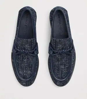 Bottega Veneta Denim Astaire Loafers - Grey