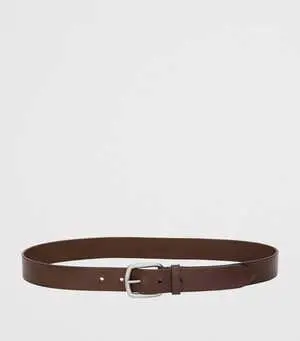 Saint Laurent Calfskin Buckle Belt