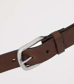 Saint Laurent Calfskin Buckle Belt