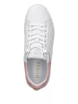Guess Ronii Logo-debossed Leather Sneakers