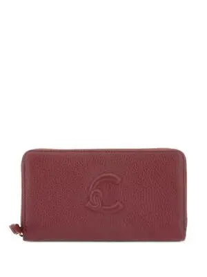 COCCINELLE Embossed Logo Zip-around Wallet - Red