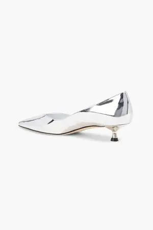 STUART WEITZMAN Eva 35 Mirrored-leather Pumps