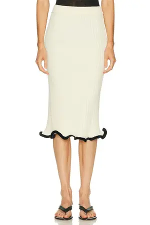 Jil Sander Ribbed Skirts