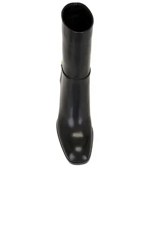 Saint Laurent Chemena Leather Boots - Nero