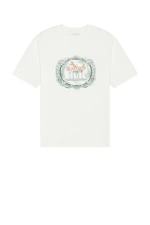 Drole De Monsieur Le T-shirt In Cream - Off White