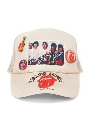 MadeWorn Rolling Stones Trucker Hat - Cream