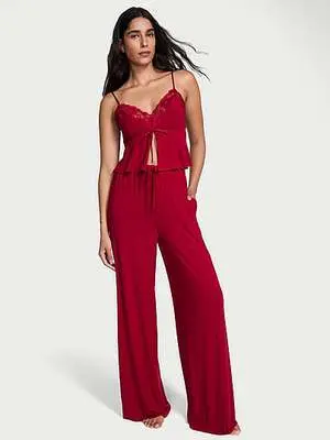 Victoria's Secret Modal Cami & Wide-leg Pant Set - Red
