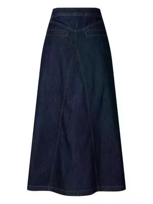 STUDIO TOMBOY Contrast-stitching Cotton Maxi Skirt