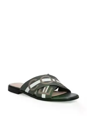 COCCINELLE Logo-print Flat Sandals