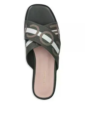 COCCINELLE Logo-print Flat Sandals