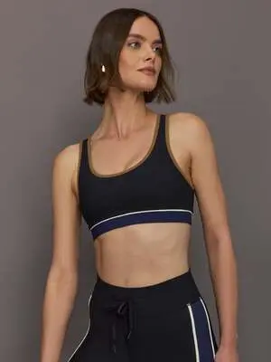 The Upside Revolver Jade Racerback Bra - Black