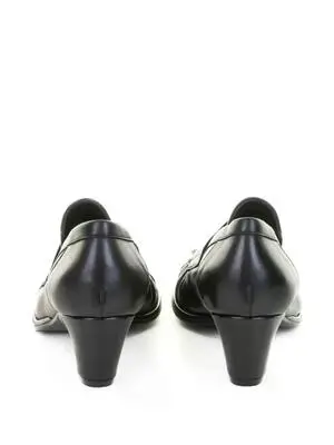 Elena Iachi 50mm Leather Heeled Pumps