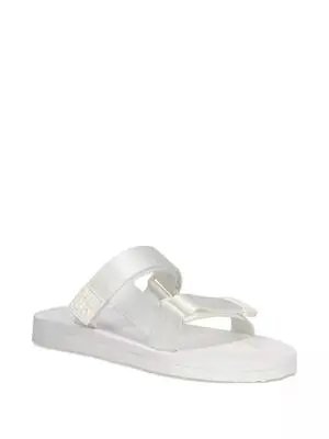 Hugo Double-strap Flat Sandals - White