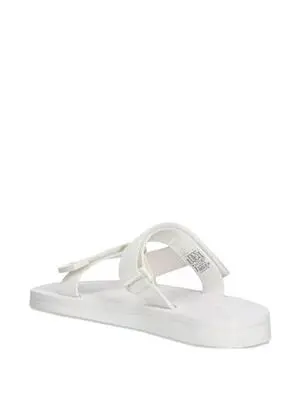 Hugo Double-strap Flat Sandals - White