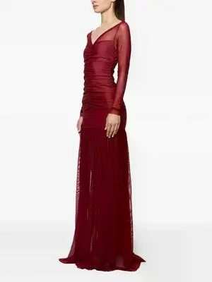 ATU BODY COUTURE V-neck Maxi Dress - Red
