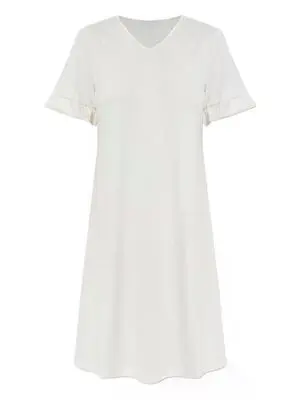 Hanro Ruffle-sleeve V-neck Nightdress