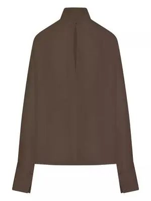 TOM FORD High-neck Blouse - Brown