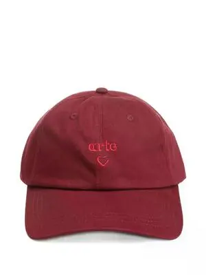 ARTE ANTWERP Embroidered Heart Baseball Cap - Red