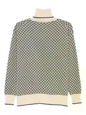 DRUMOHR Geometric-pattern Turtleneck Sweater
