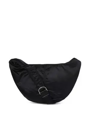 Comme Des Garçons Curved Zip Messenger Bag - Black