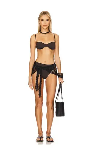 ANEMOS Asymmetric Draped Bikini Bottom