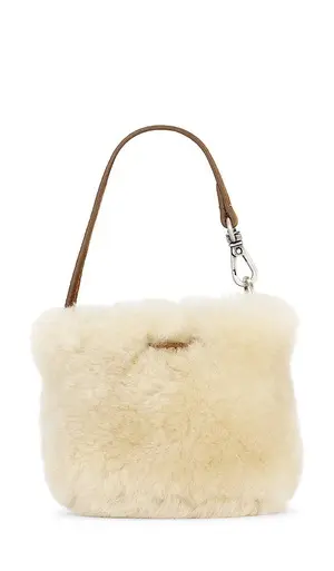 MARGESHERWOOD Shearling Drawstring Pouch