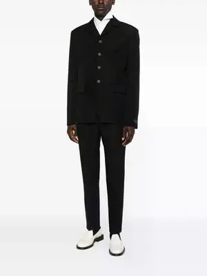 Jacquemus Pleated-front Trousers - Black
