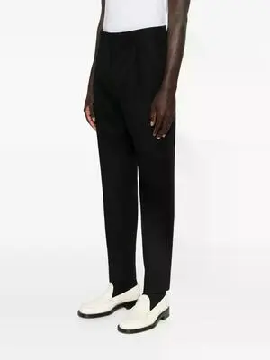 Jacquemus Pleated-front Trousers - Black
