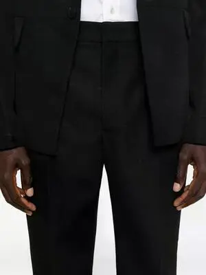 Jacquemus Pleated-front Trousers - Black