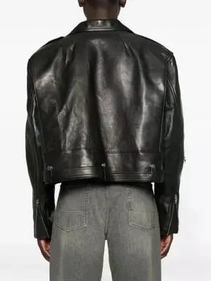 Rick Owens Belted Leather Jacket