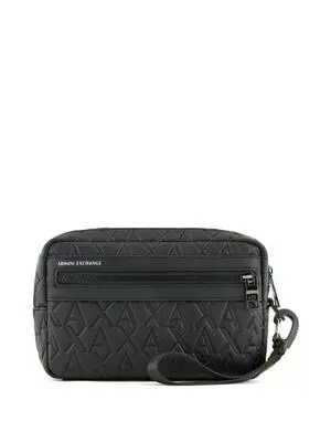 Armani Exchange Logo-embossed Wash Bag