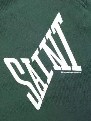 SAINT MXXXXXX Logo-print Track Pants - Green