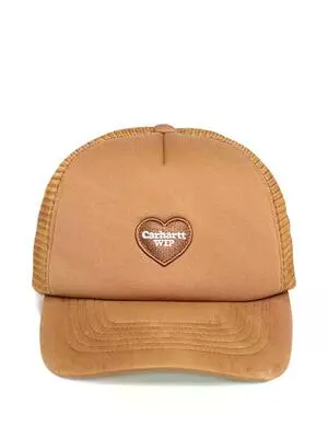 Carhartt Work In Progress Heart-patch Trucker Cap - Brown