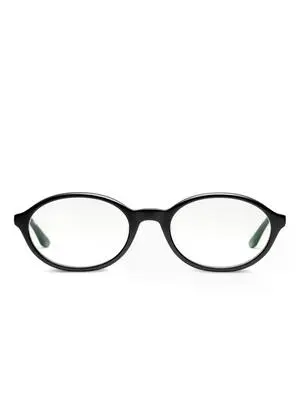 PETER AND MAY Oval-frame Acetate Eyeglasses - Black