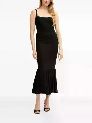 Guess Square-neck Fishtail Midi Dress