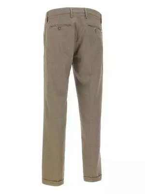 RE-HASH Houndstooth Cuffed-hem Trousers