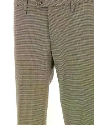 RE-HASH Houndstooth Cuffed-hem Trousers