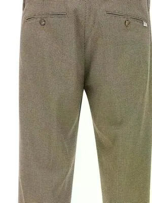RE-HASH Houndstooth Cuffed-hem Trousers