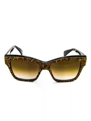 Kàdor Leopard-print Cat-eye Sunglasses - Brown