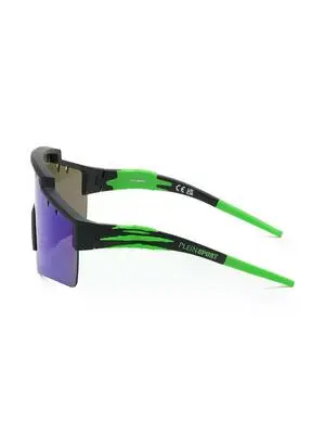 PLEIN SPORT Shield-frame Mirrored Sunglasses